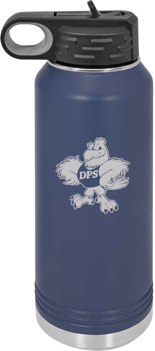 DPS Navy Blue Polar Camel Water Bottle – Style Circle Embroidery